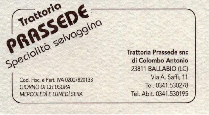 Ballabio - Antica Restaurant :: David Sponheim